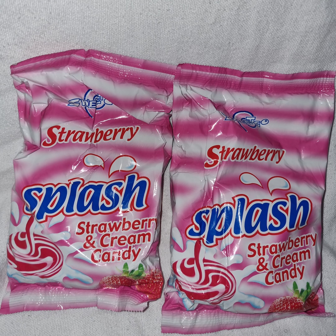 Splash Candy/ Nigeria Strawberry Sweet/ Candy 1 Pack of 40 Candies ...