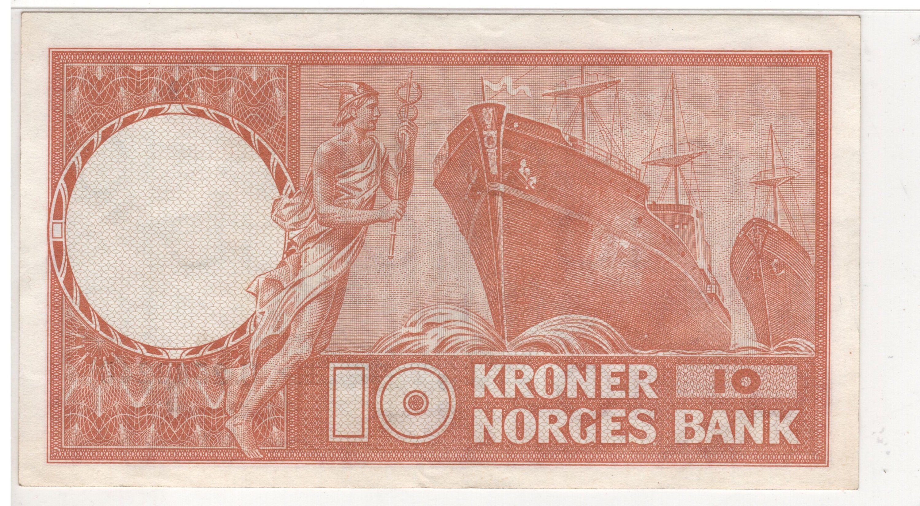 Norway Norge 10 Ti Kroner 1969 Banknote - Etsy