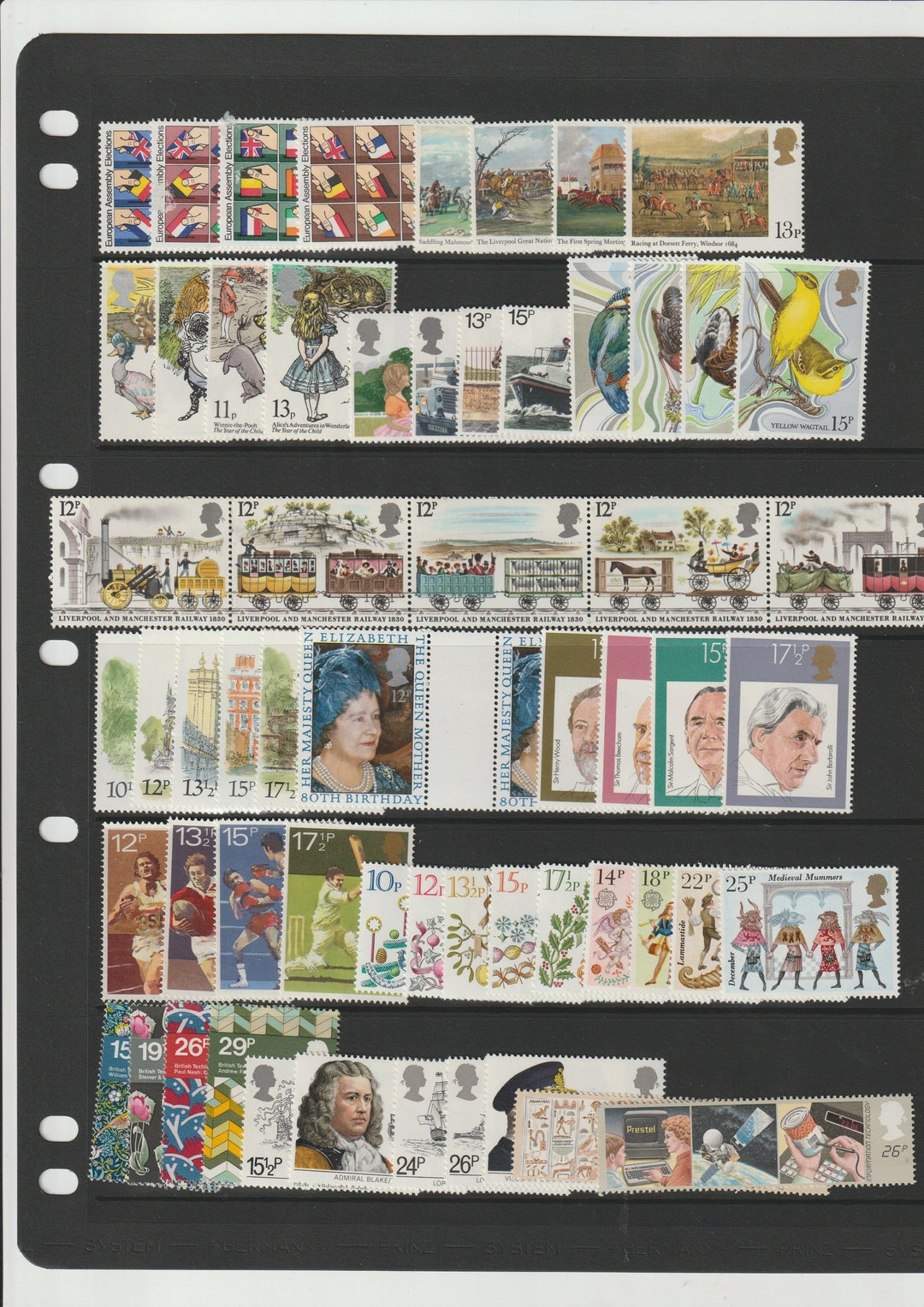 GB Queen Elizabeth 11 Commemorative Stamp Collection Over 65 Mainly MNH ...