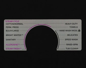 LG Model WM3570HWA Washer Sticker Label / Decal for Center - Etsy