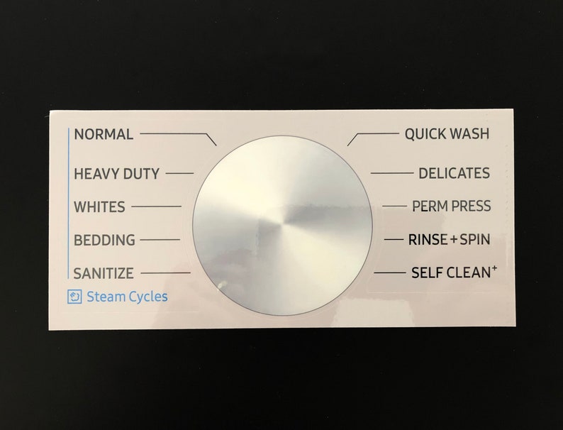Samsung Model WF45R6100AC Washer Sticker Labels / Decals - for Control ...