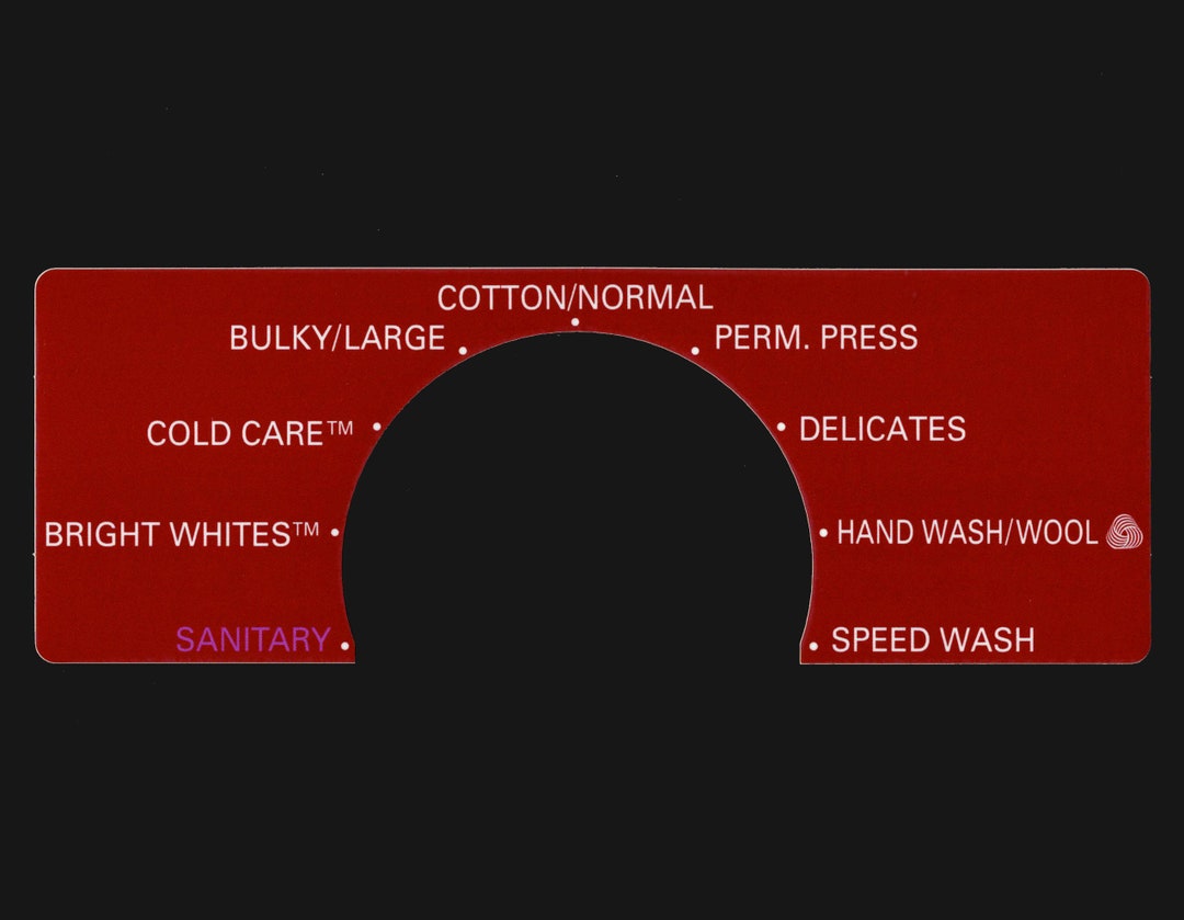 LG Model WM2601HR Washer Sticker Label / Decal - for Center Control ...