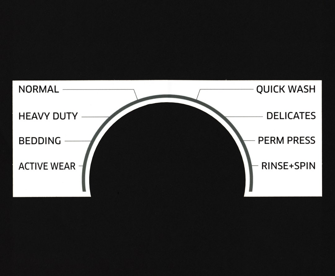 Samsung Model WF45N5300AW Washer Sticker Label / Decal - for Control ...