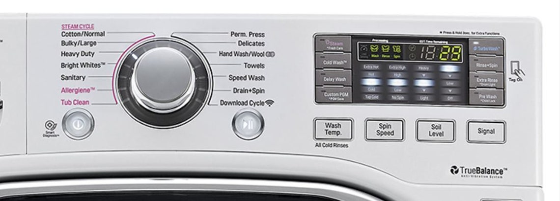 LG Model WM4270HWA Washer Sticker Label / Decal - for Center Control ...