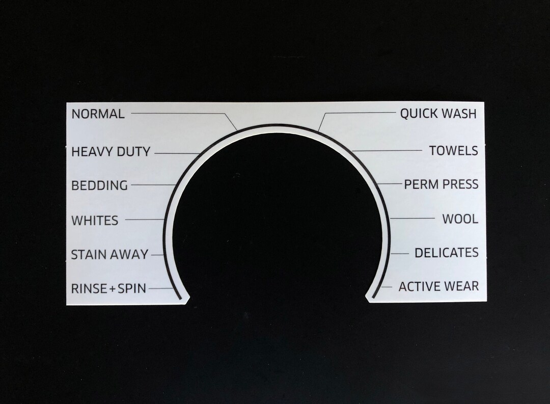 Samsung Model WF45K6200AW Washer Sticker Label / Decal - for Control ...
