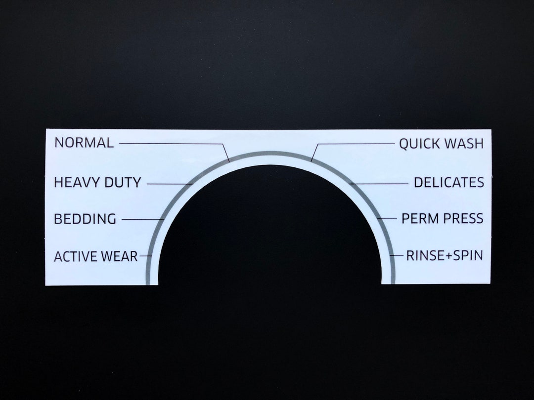 Samsung Model WF45M5100AW Washer Sticker Label / Decal - for Control ...
