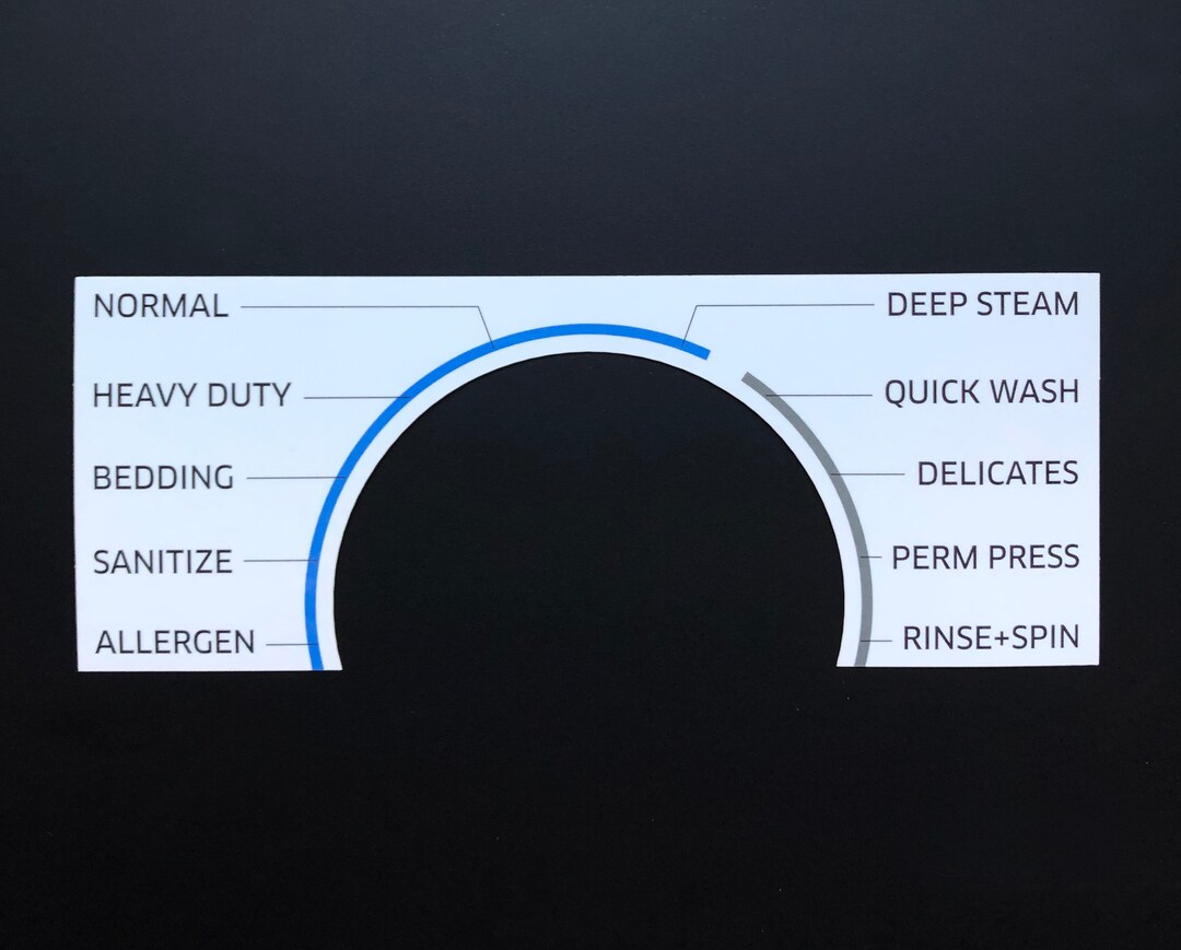 Samsung Model WF45M5500AW Washer Sticker Label / Decal - for Control ...