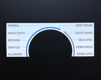 Samsung Washer Control Decal - Etsy