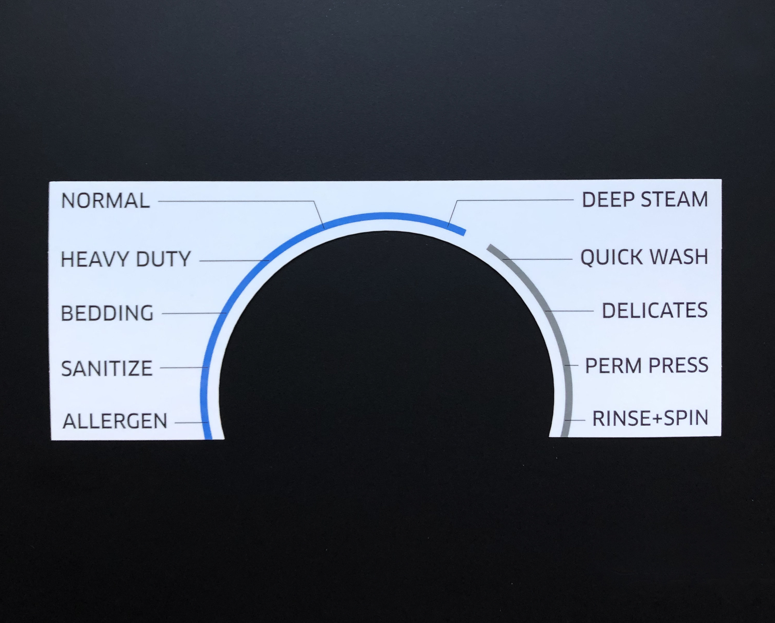 Samsung Model WF45M5500AW Washer Sticker Label / Decal - for Control ...