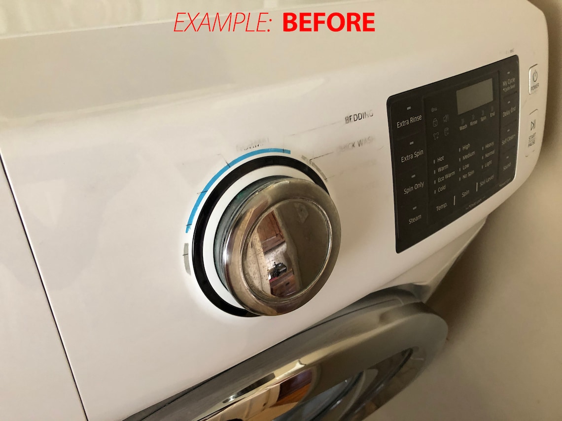 Samsung Model WF42H5000AW Washer Sticker Label / Decal - for Control ...