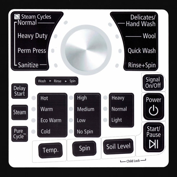 Samsung Washer Stickers - Etsy