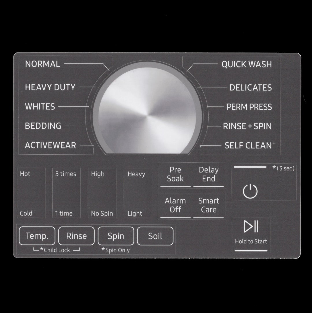 Samsung Model WF45T6000AP Washer Sticker Sheet Labels / Decals - for ...