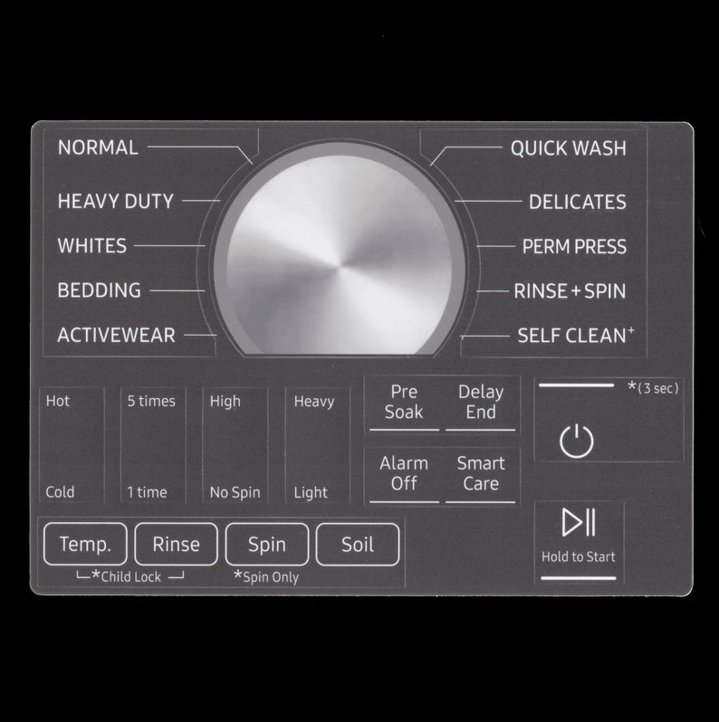 Samsung Model WF45T6000AP Washer Sticker Sheet Labels / Decals - Etsy