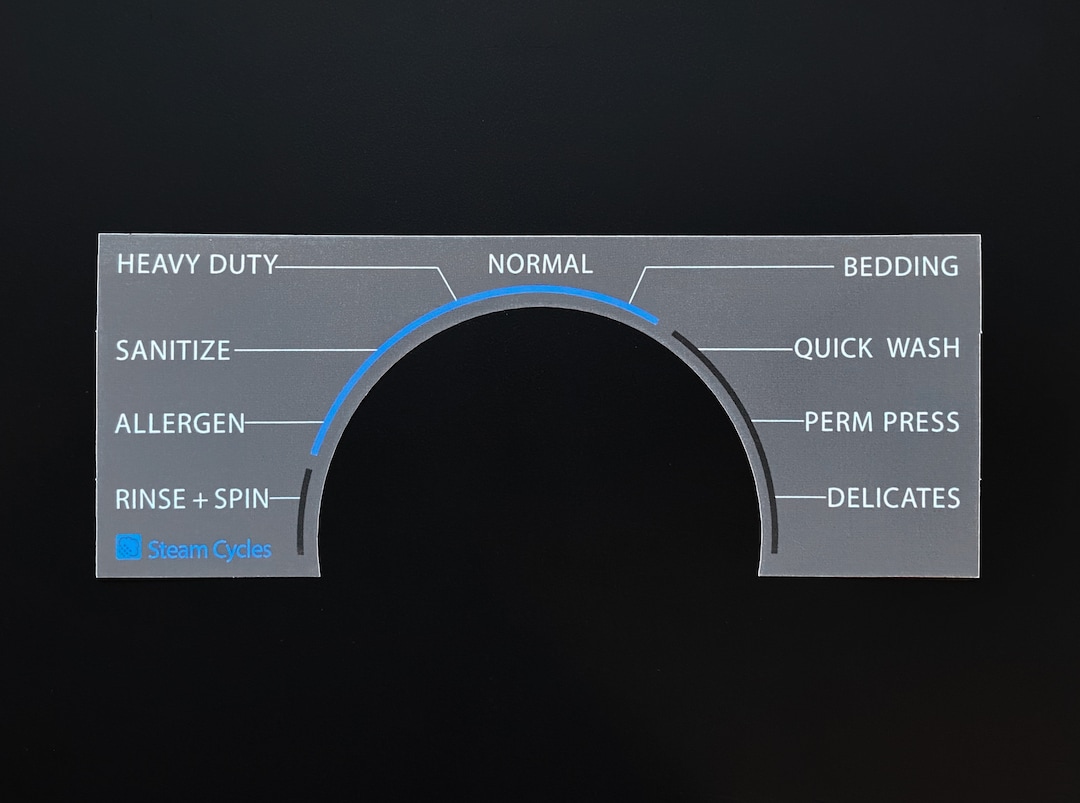 Samsung Model WF42H5200AP Washer Sticker Label / Decal - for Control ...