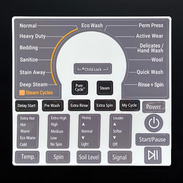 Samsung Washer Stickers - Etsy