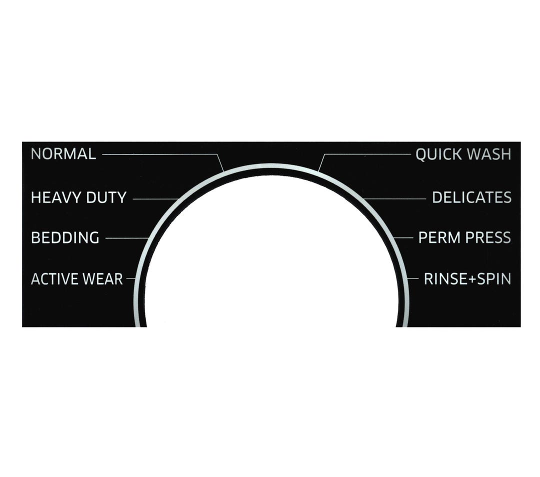 Samsung Model WF45N5300AV Washer Sticker Label / Decal - for Control ...