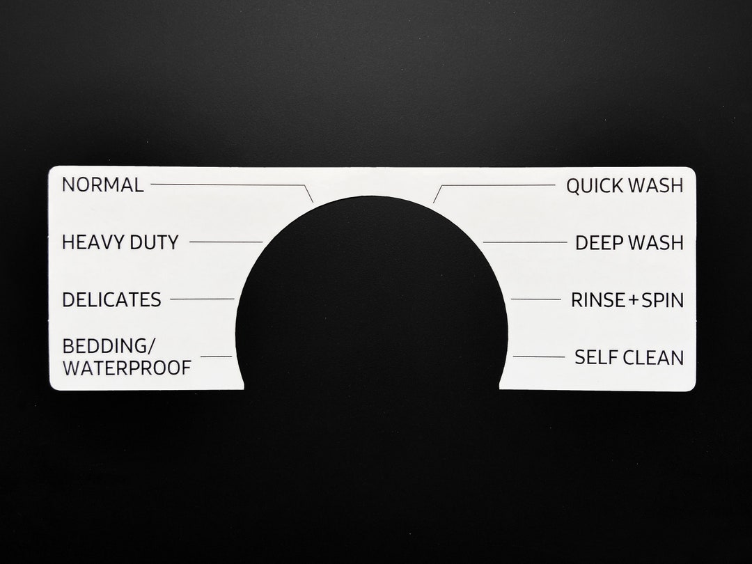 Samsung Model WA45T3200AW Washer Sticker Label / Decal - for Control ...