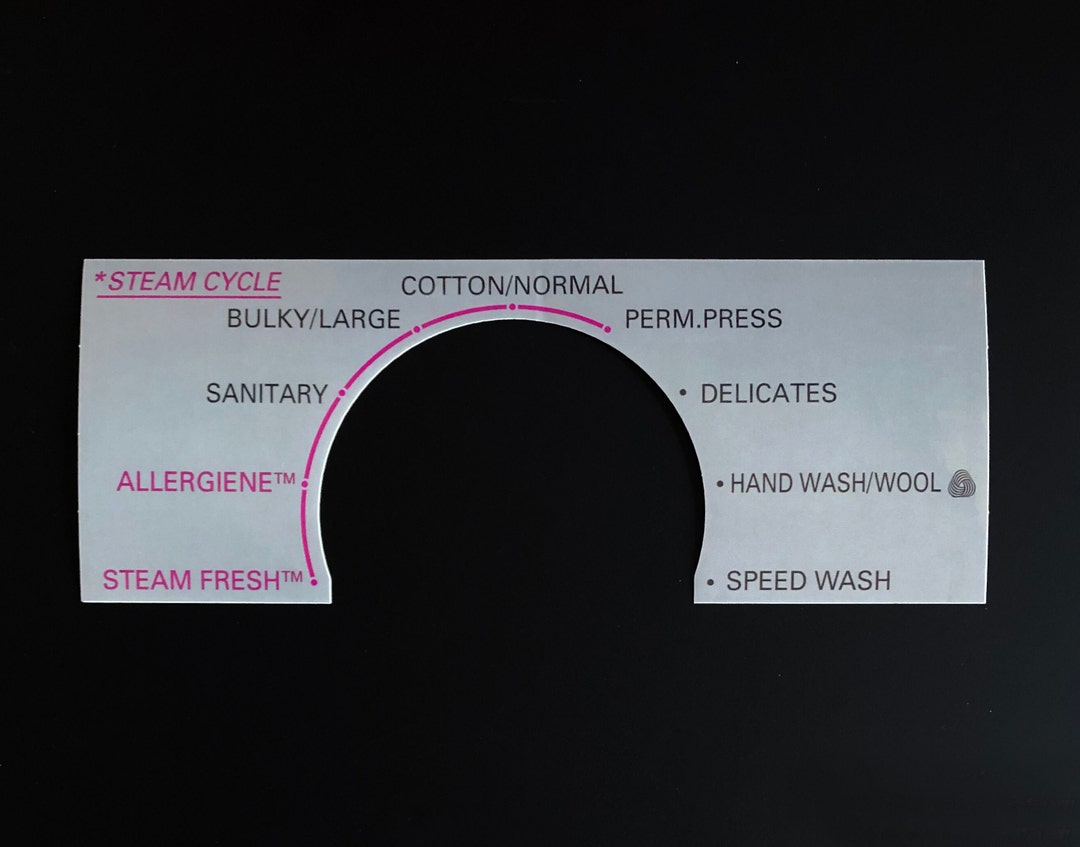 LG Model WM2501HVA Washer Sticker Label / Decal - for Center Control ...