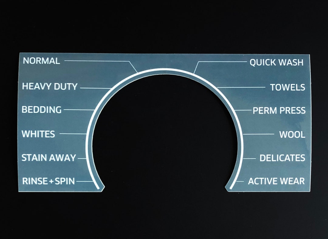 Samsung Model WF45K6200AZ Washer Sticker Label / Decal - for Control ...
