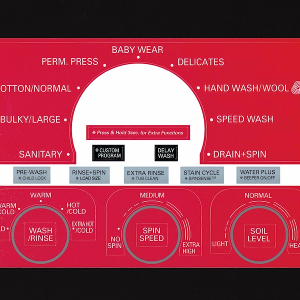 Lg Washer Decals - Etsy