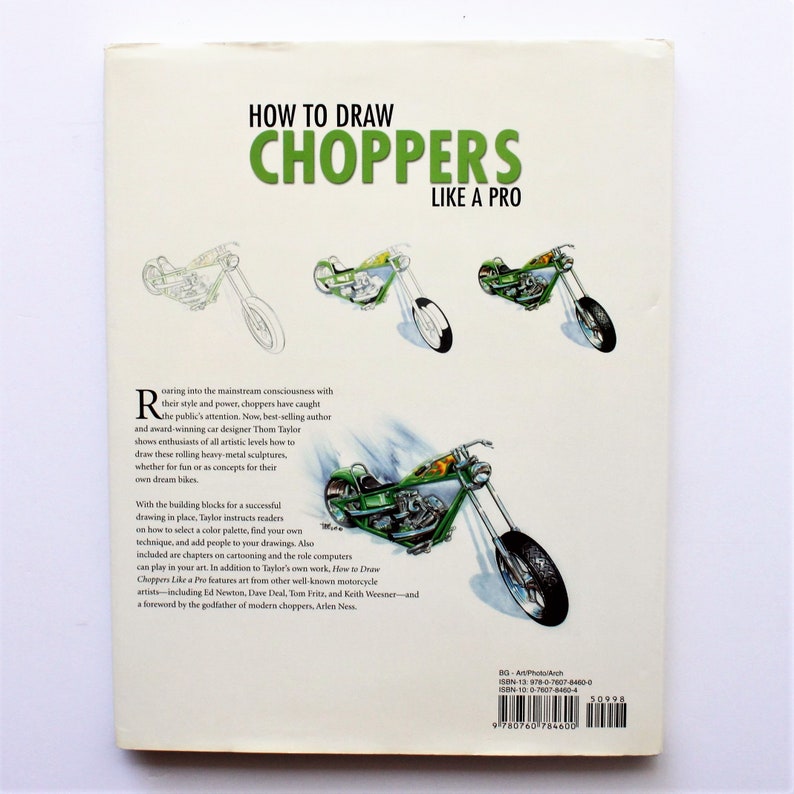How to Draw Choppers Like A Pro by Thom Taylor Motorcycles Ed - Etsy