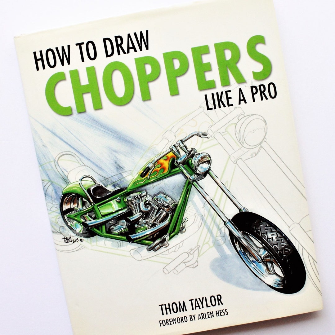 How to Draw Choppers Like A Pro by Thom Taylor Motorcycles Ed - Etsy