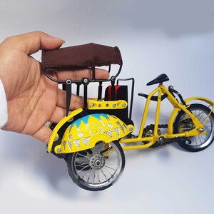 PEDICAB MINIATURE Vintage Tricycle Model, Charming Desk Decor or ...