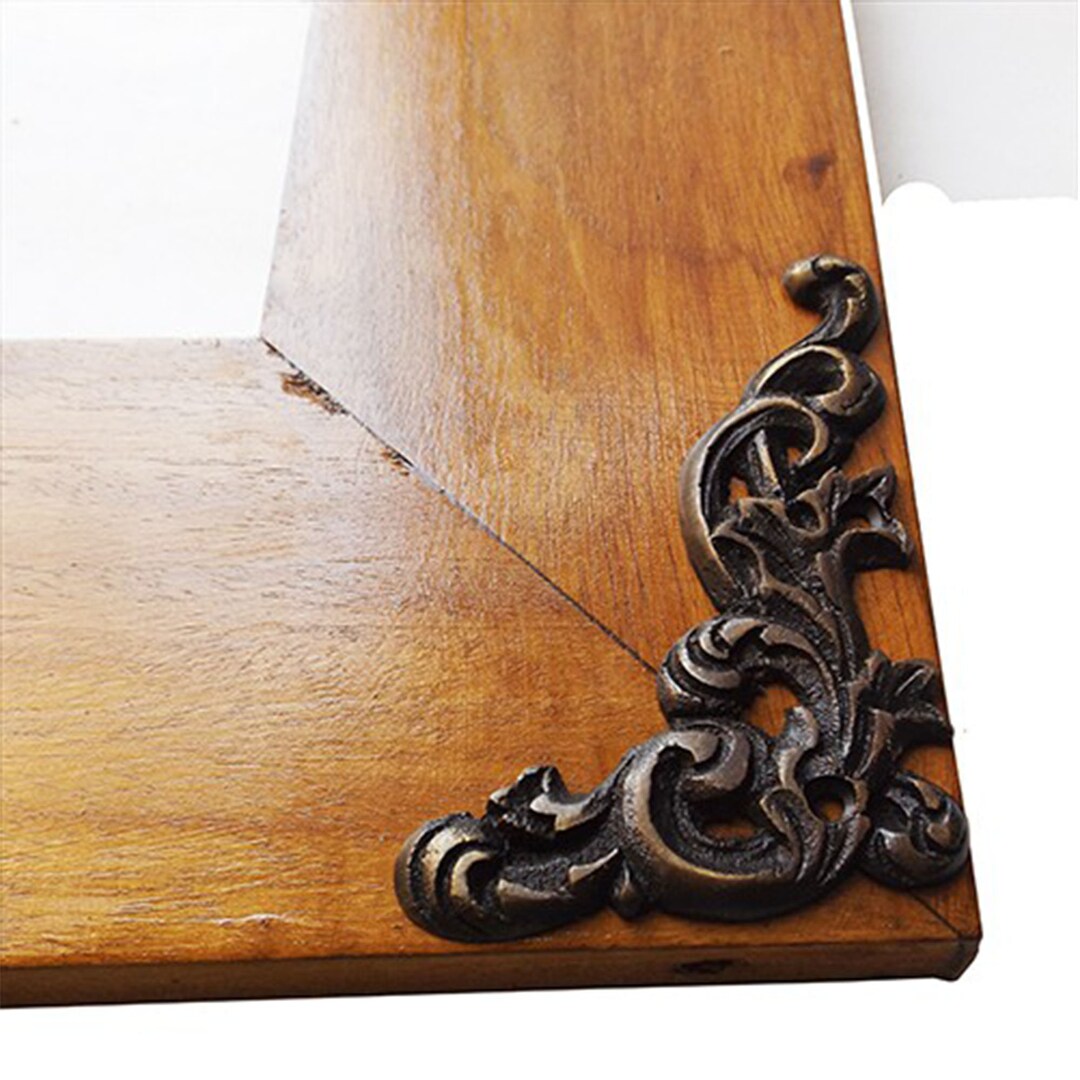 Foliage Brass Corner Plates Decorative Antique Solid Brass | Table Box ...