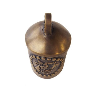 Cylinder Cow Bell Choker Vintage Brass Farm House Polished Brass | for ...