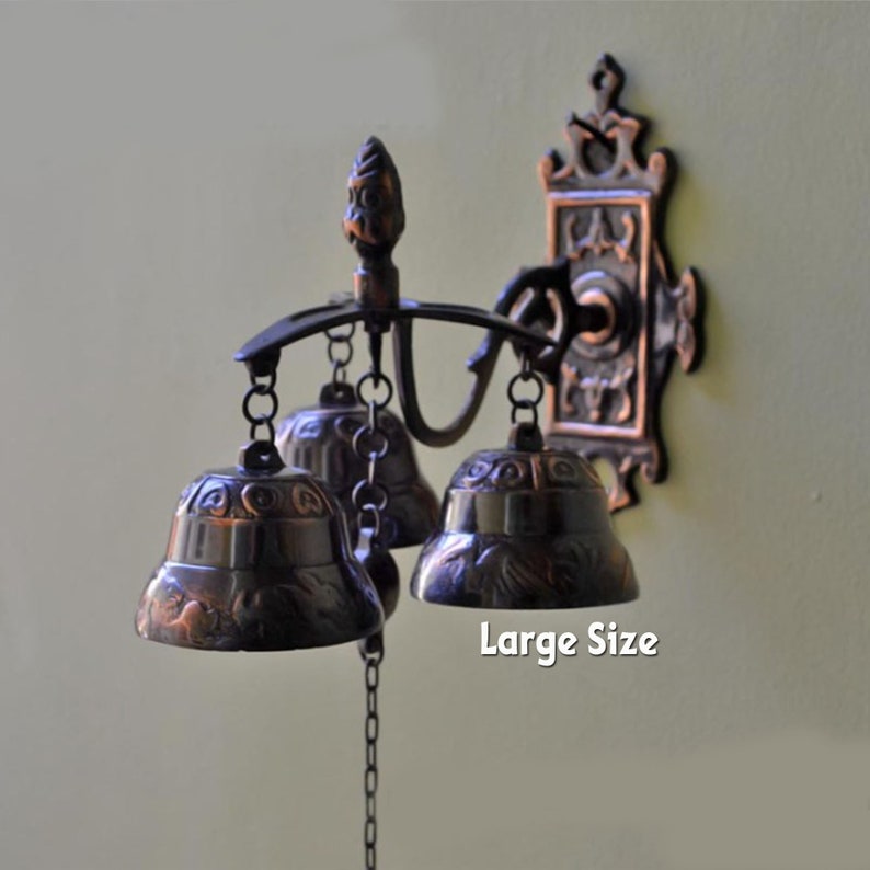Vintage Bell Gate Front Door Antique Three Ringing Bell Knock - Etsy