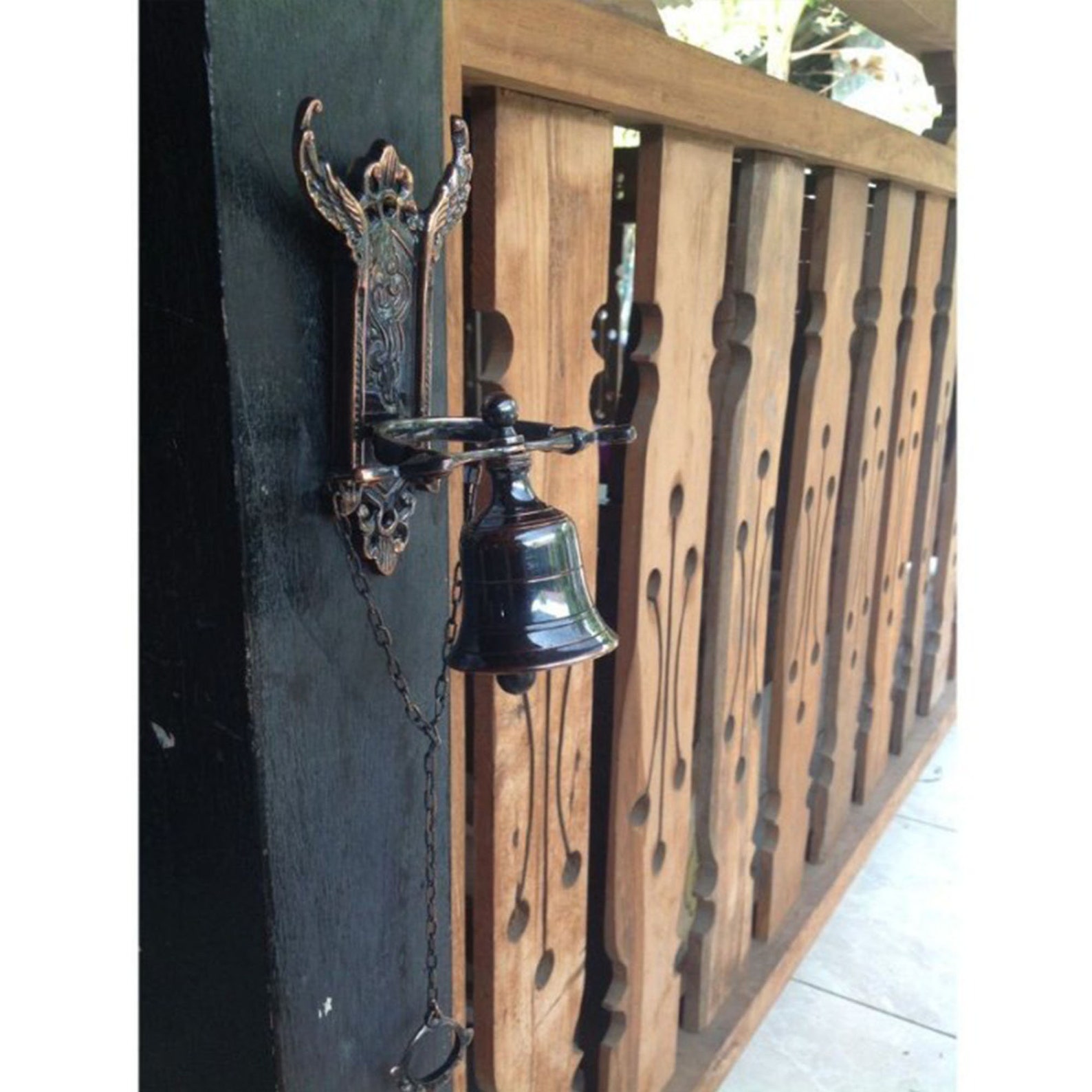 Vintage Doorbell Victorian Solid Brass Gate Front Door Bell Antique ...