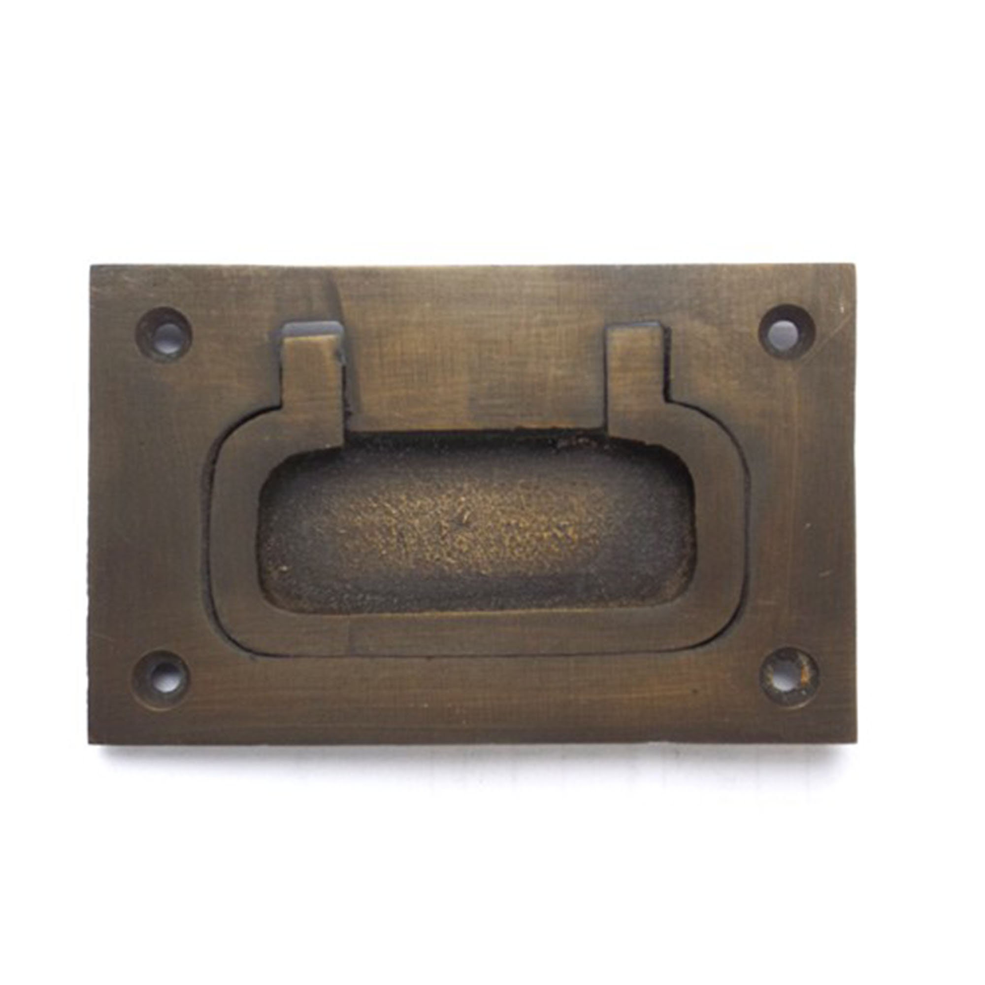 Bin Pull Brass 4 Pcs Recessed Handle, Drawer Pull Label Slot, Vintage ...