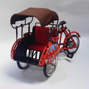 PEDICAB MINIATURE Vintage Tricycle Model, Charming Desk Decor or ...
