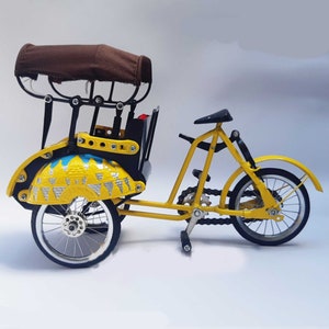 PEDICAB MINIATURE Vintage Tricycle Model, Charming Desk Decor or ...