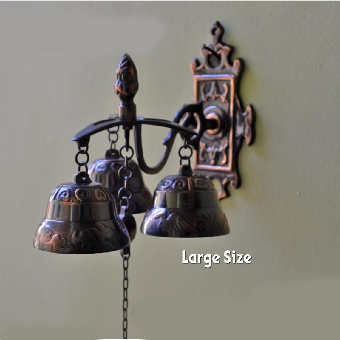 Vintage Bell Gate Front Door Antique Three Ringing Bell Knock - Etsy