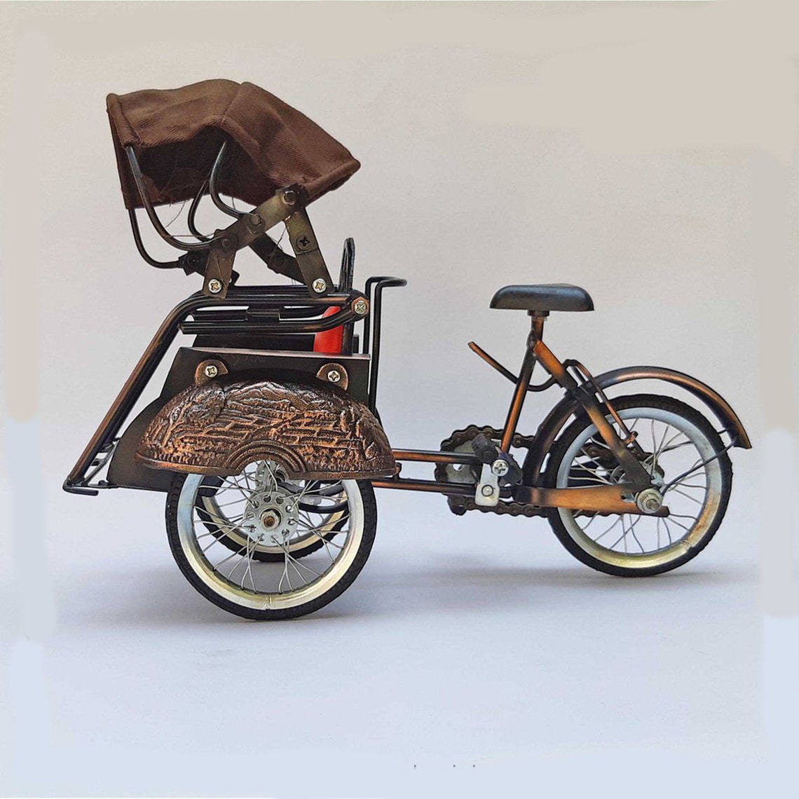 Pedicab Miniature Yogyakarta, Vintage Handmade Tricycle Pedicab, Becak ...