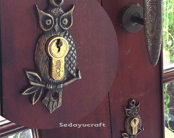 Antique Keyhole Cover Plate Entry Door Vintage Keyhole Mounting Plate 3 ...