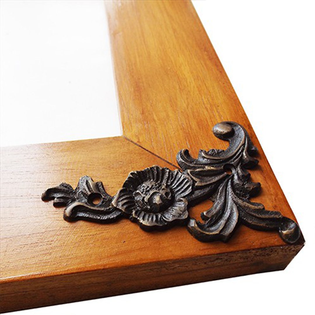 Foliage Brass Corner Plates Decorative Antique Solid Brass | Table Box ...