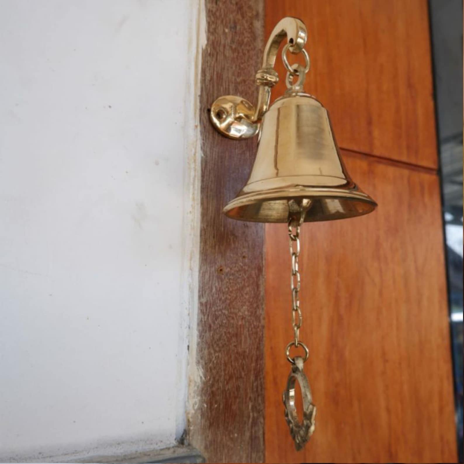 Solid Brass Vintage Fine Door Bell, Front Door Bell, Door Hanging Bell ...