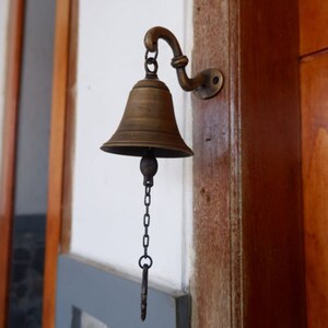 Solid Brass Vintage Fine Door Bell, Front Door Bell, Door Hanging Bell ...