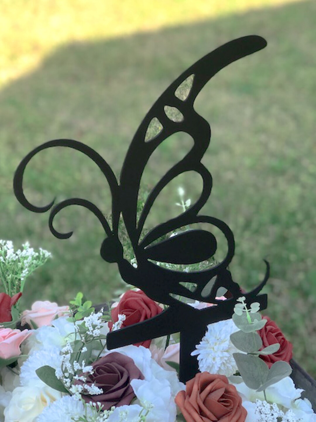 Butterfly Yard Stake Metal Butterfly Garden Stake - Etsy