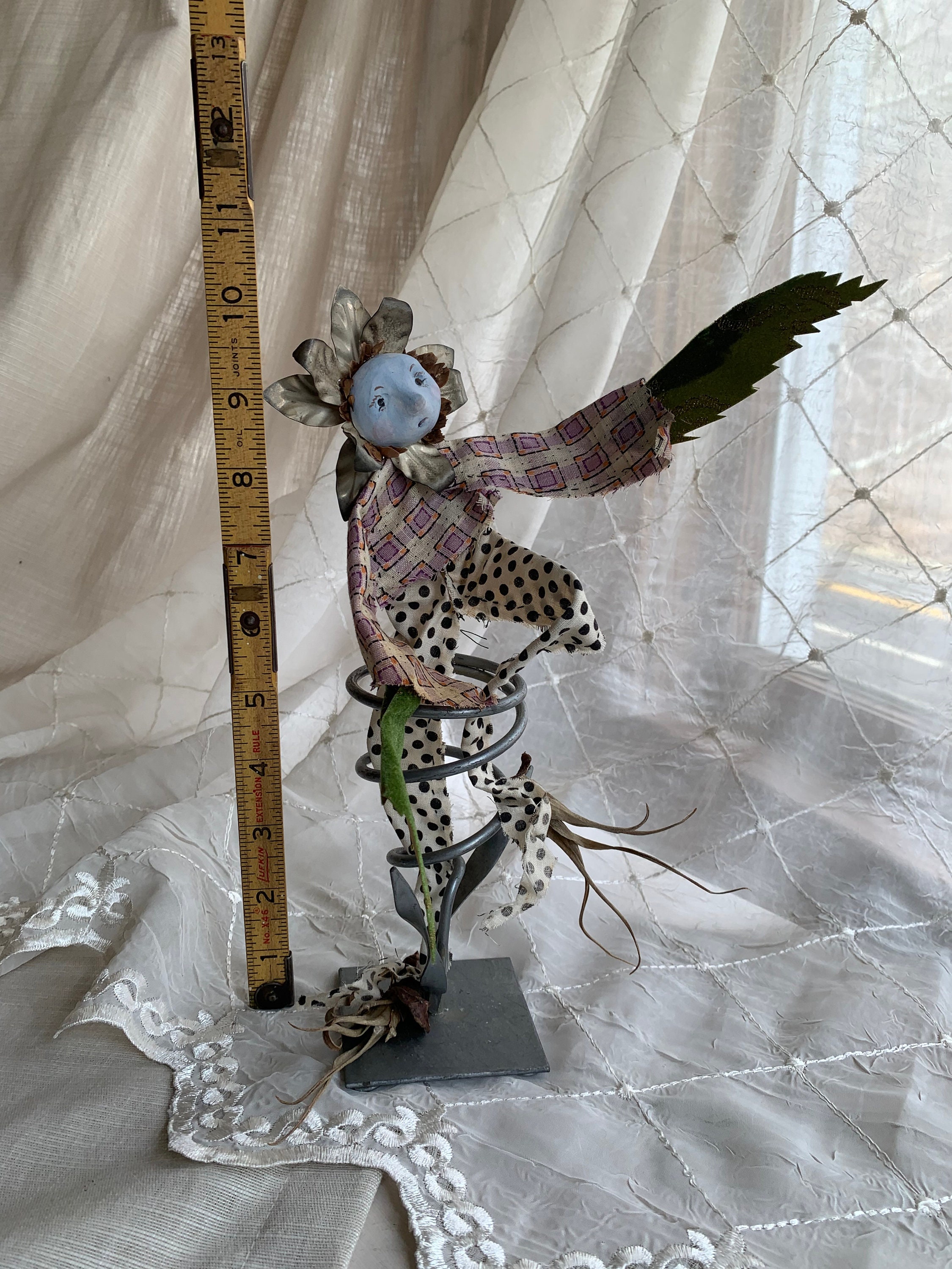 Assemblage Art Found Object Whimsical Flower - Etsy