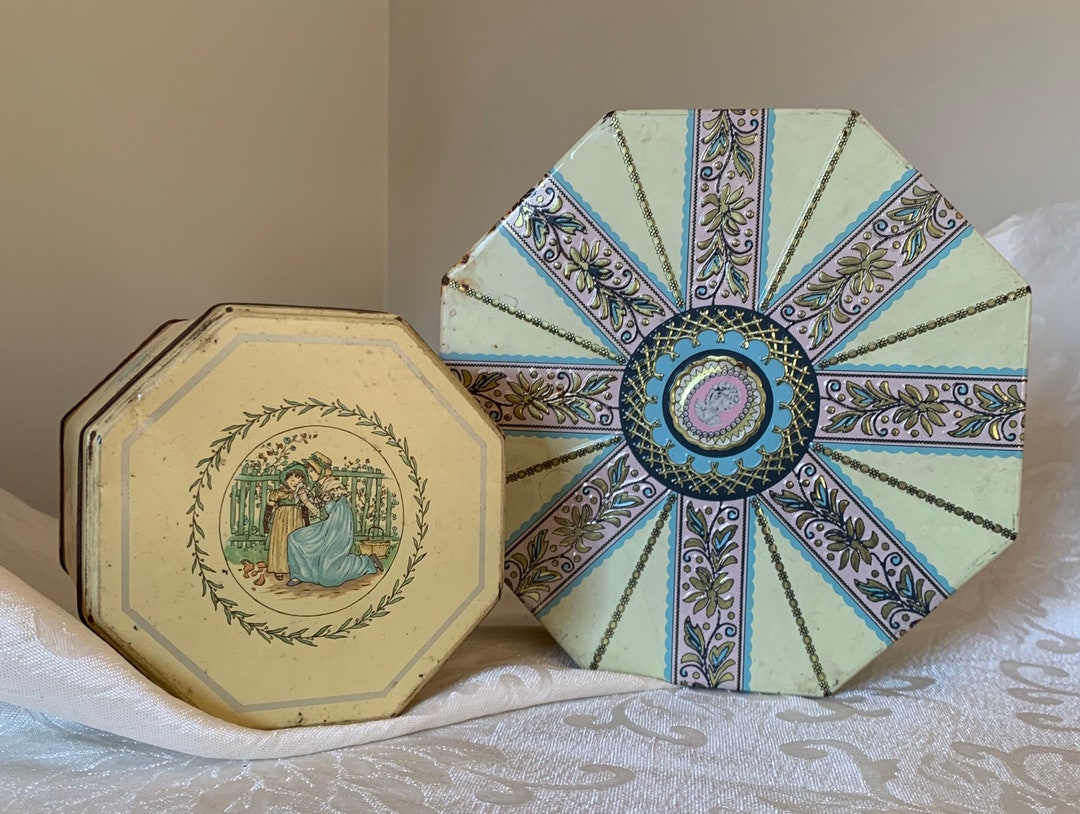 Vintage Tin Storage - Etsy