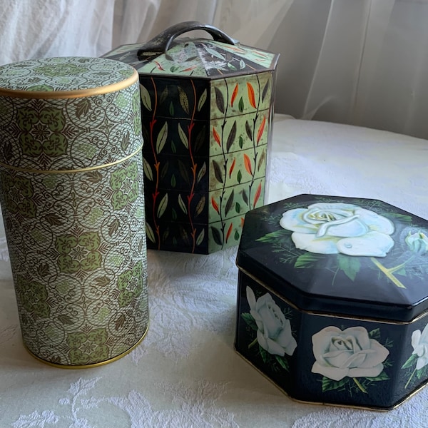 Vintage Tea Tins - Etsy