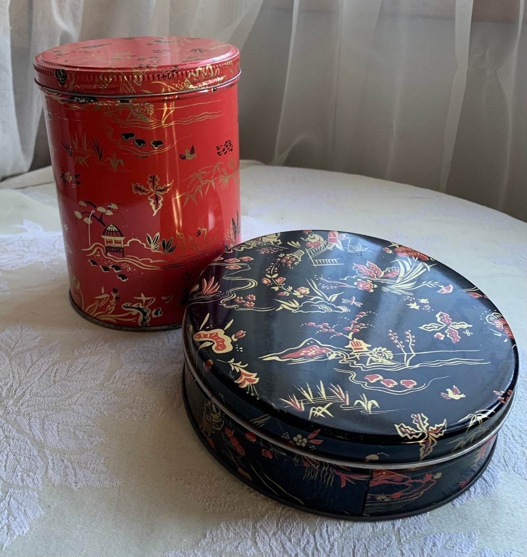 Vintage Storage Tins - Etsy