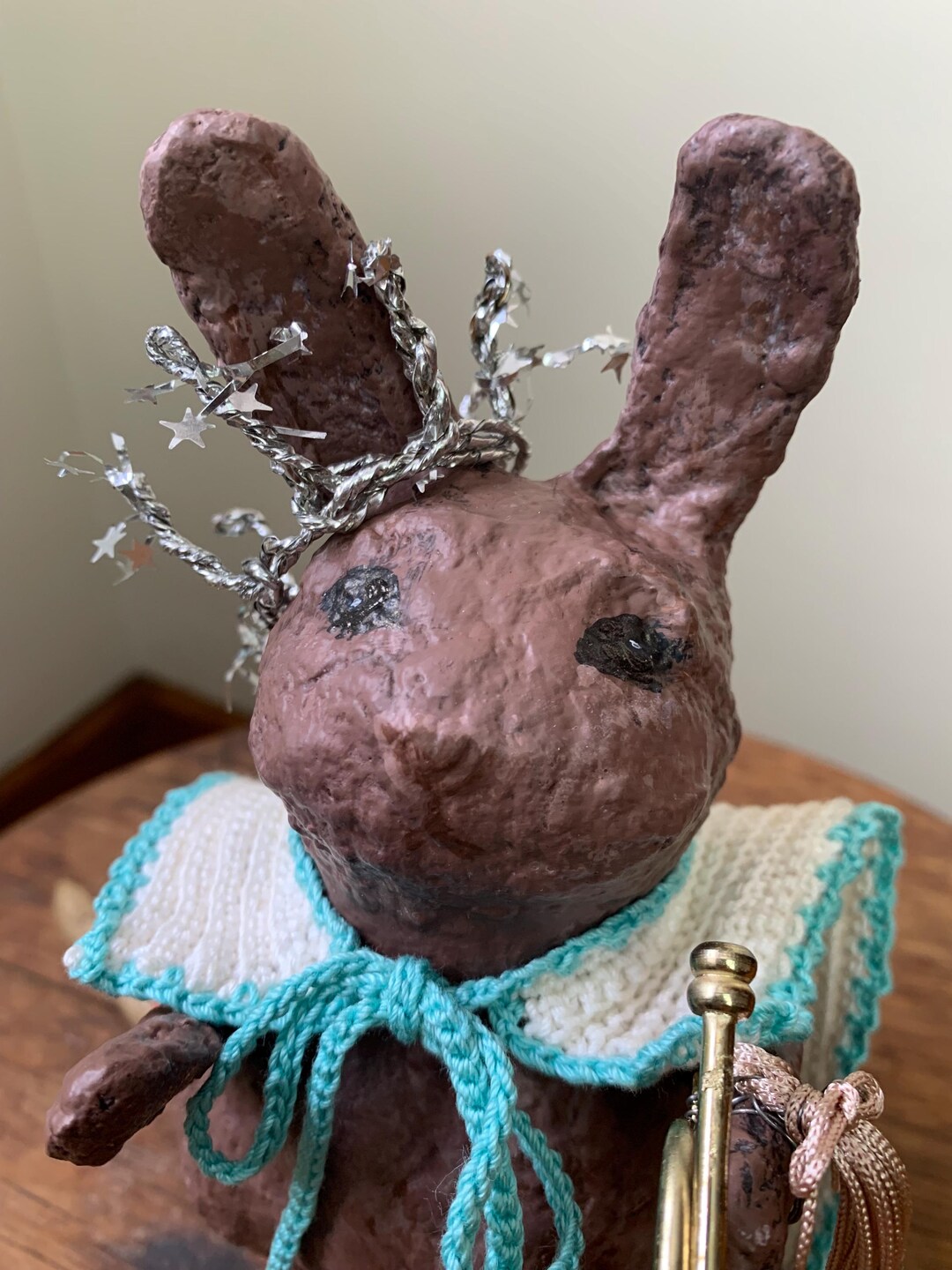Handmade Paper Mache Rabbit - Etsy