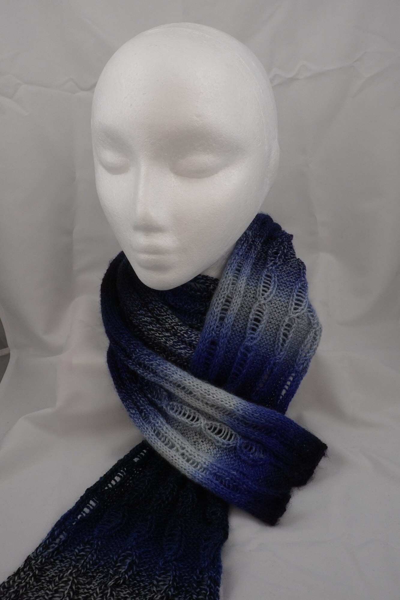 Handknit Embossed Drop-stitch Scarf - Etsy
