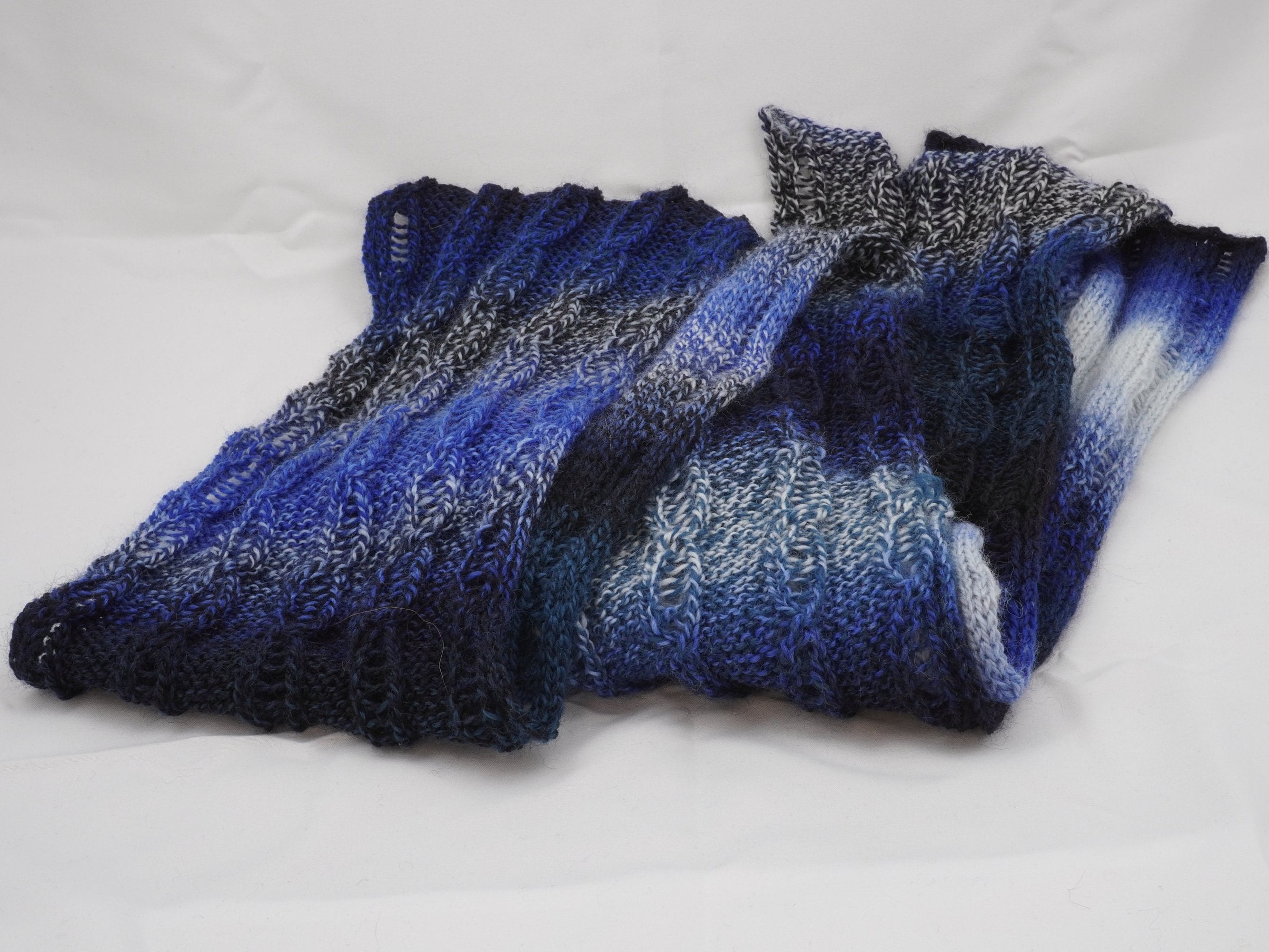 Handknit Embossed Drop-stitch Scarf - Etsy