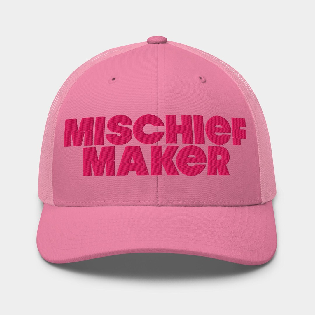 Mischief Maker Trucker Cap - Pink - Etsy