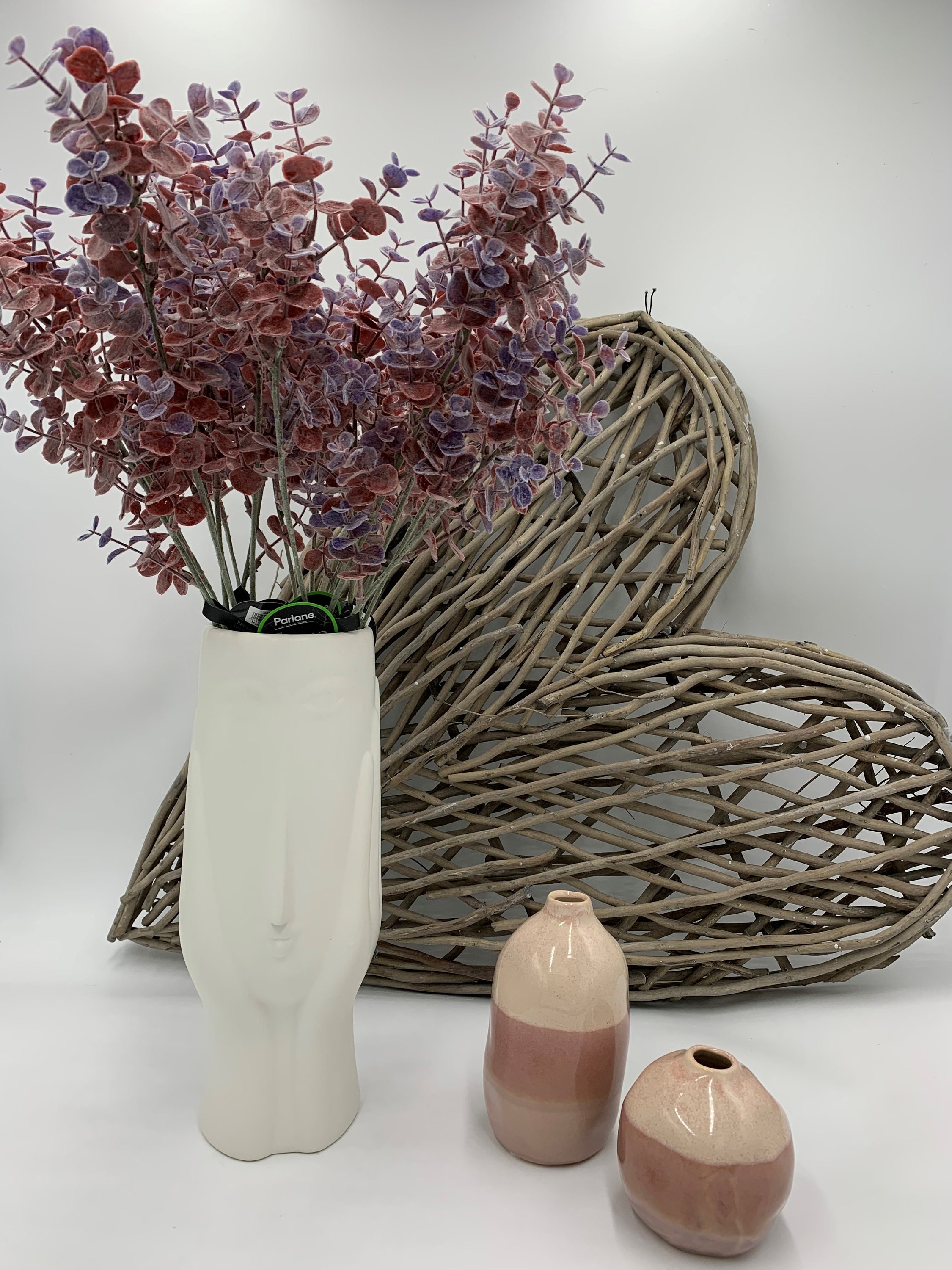 Parlane Genevieve Vase White Ceramic Face Size 30 x 12cm | Etsy